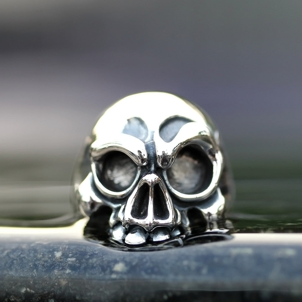 Ultimate Skull Rings Large Crystal Skull Adjustable Ring | Butler